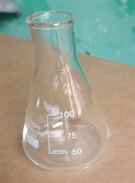 Borosilicate Glass Cylindrical Ml Conical Flask For Laboratory Size Mm Height At Rs