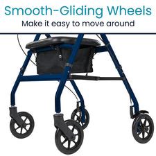 Lightweight Rollator Walker With Seat Only 14 Lbs — Vive Health