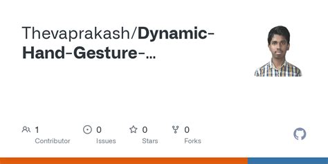 GitHub Thevaprakash Dynamic Hand Gesture Recognition