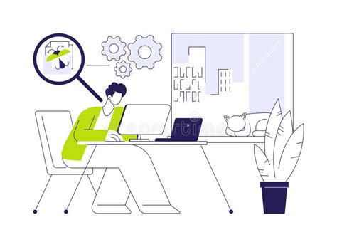 Software Tester Abstract Concept Vector Illustration Stock Vector Illustration Of Infographic