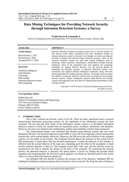 Enhancing Intrusion Detection System Using Rectified Linear Unit