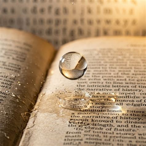 Free Water Magnifies Literature Image Water Droplet Book Download