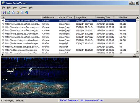 ImageCacheViewer View Images In The Cache Of Your Web Browser