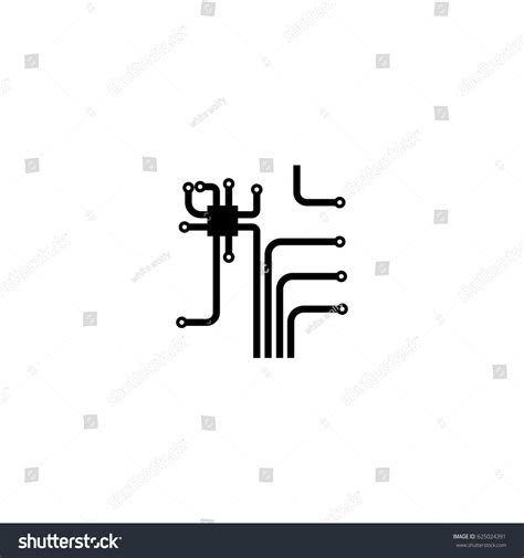 Pictogram Circuit Board Icon Black Icon 스톡 벡터 로열티 프리 625024391 Shutterstock