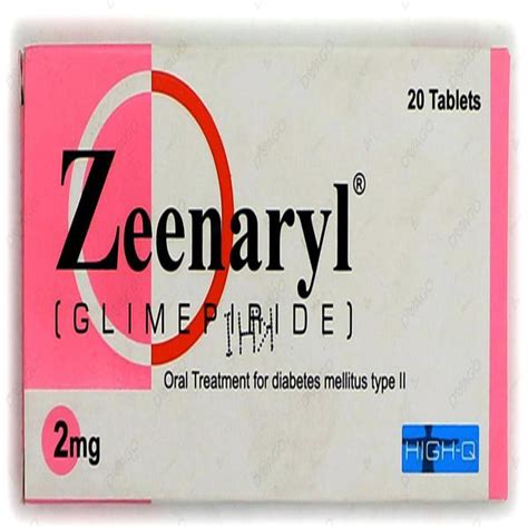 Zeenaryl Tablets 2mg 2x10s Buy Online At Dvago®