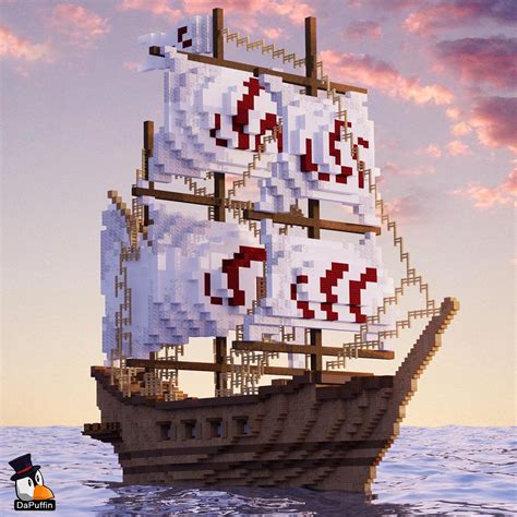 Pirate Ship Render Rminecraftbuilds