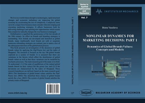 Pdf Nonlinear Dynamics For Marketing Decisions Part 1 Dynamics Of