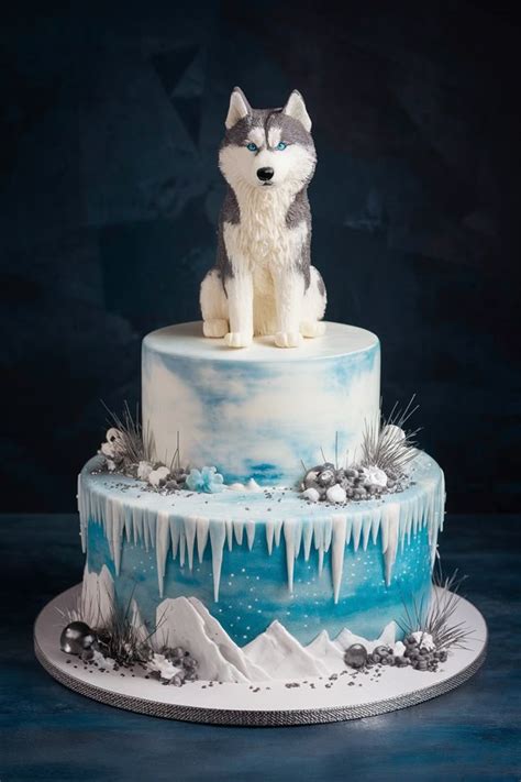 Unleash Joy With Siberian Husky Birthday Cake Designs Cake Designs