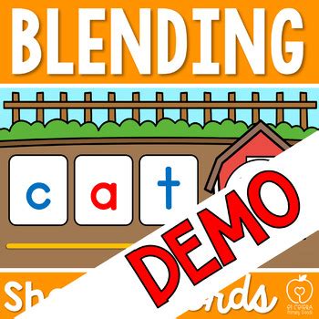 DEMO Short A CVC Blending PowerPoint By Et Cetera Primary Goods