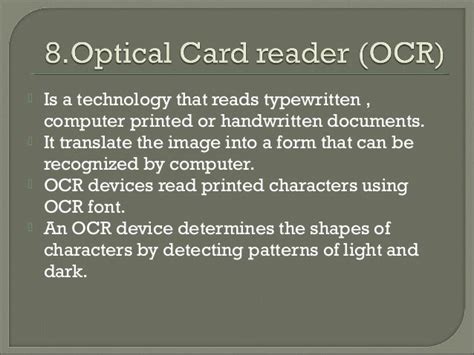 Ocr Devices Read Printed Characters In An Ocr Font Infonewsletter