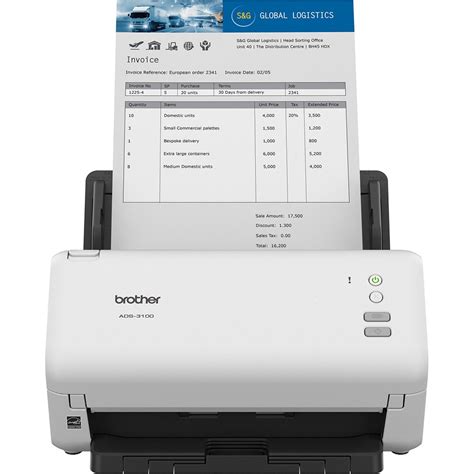 Scanner portátil de mesa Duplex ADS3100 1 UN Brother Store