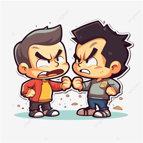서로 싸우는 만화 재미있는 두 남자 벡터 다투다 상표 만화 Png 일러스트 및 벡터 에 대한 무료 다운로드 Pngtree