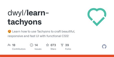 Github Dwyllearn Tachyons Learn How To Use Tachyons To Craft