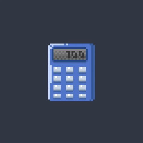 Calculator In Pixel Art Style 23018487 Vector Art At Vecteezy