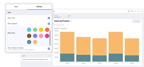 styling dashboards infragistics reveal™ help