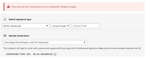 There Was An Error Saving One Of Your Recipients Community