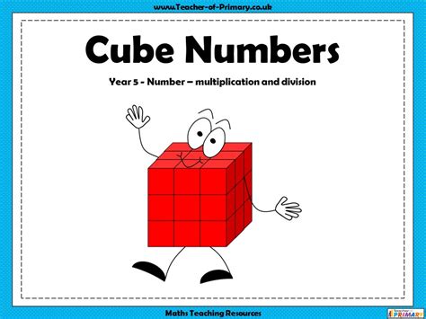 Cube Numbers Year 5 Teaching Resources