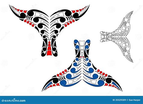 Maori Koru Design Elements Set Cartoon Vector 22713157