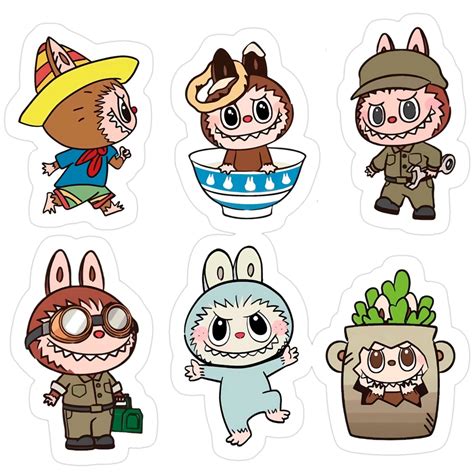 Labubu Monsters Sticker Pack Bundle Sticker Monster Stickers Sticker