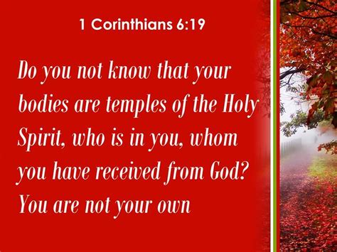1 Corinthians 6 19 You Are Not Your Own Powerpoint Church Sermon