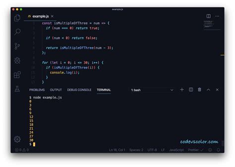 Javascript Check If A Number Is Multiple Of Without Using Modulo Codevscolor