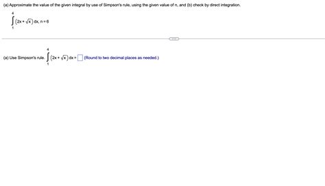solved a ﻿approximate the value of the given integral by