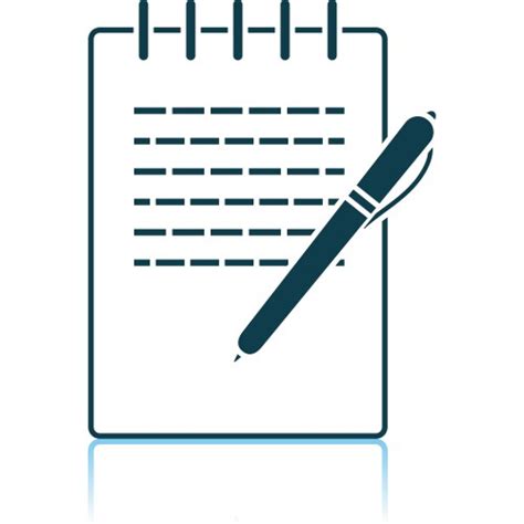 Red Pen And Notepad Icon Royalty Free Vector Image