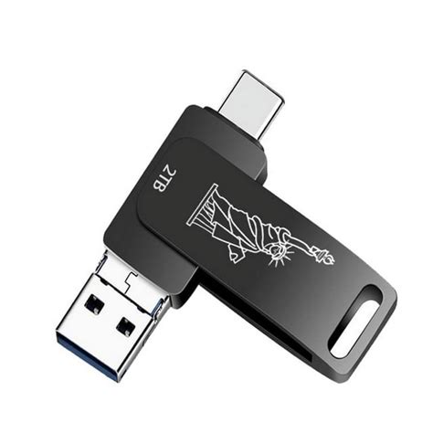 2tb Usb Flash Drive Tersanhong 3 0 Dual Thumb Drives External Data Storage Memory Stick Type C