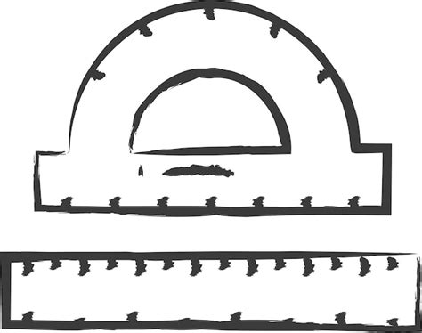 Premium Vector Ruler Hand Drawn Vector Illustration