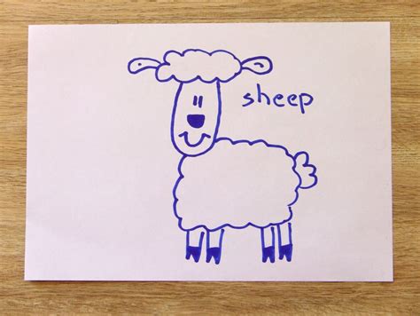 How To Draw A Sheep In Seconds Sheep In Seconds With Funny Socks Funny Socks Sheep