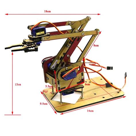 Robotyczne ramię robota DOF joystick serwa mikrokontroler zgodny z Arduino pełny zestaw