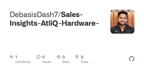 GitHub DebasisDash7 Sales Insights AtliQ Hardware