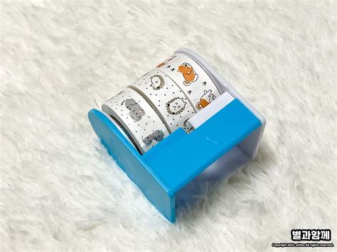 다이소 마스킹 테이프 롤 점착 메모 세트 별과 함께