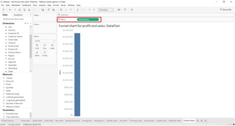 Tableau Funnel Chart Creating Stepped And Advanced Funnel Chart Dataflair