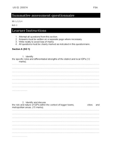 Final Summative Assessment Pdf