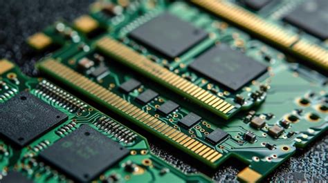 Premium Photo A Memory Chip On The SODIMM Module Type Of Computer RAM With SMD Chip Green