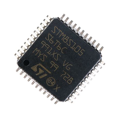 St Chip Stm8s105s6t6c Lqfp44 Microcontroller 16mhz 32kb 8bit Satistronics