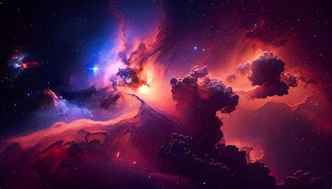 premium photo stars and nebulae in the night sky generative aixa