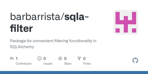 Github Barbarristasqla Filter Package For Convenient Filtering