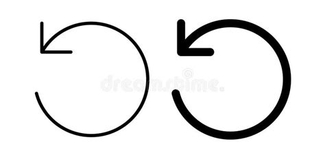 Reset Vecor Icon Set Stock Vector Illustration Of Recover