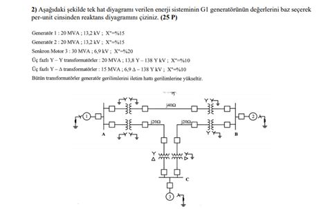 Solved Draw The Reactance Diagram In Per Units By Selecting