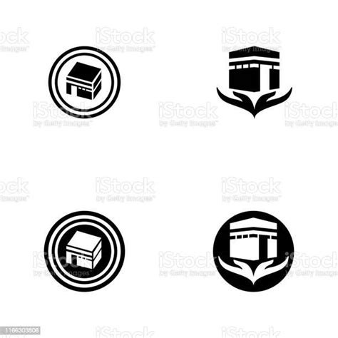 메카 사우디 아라비아에서 Hajj Mabroor에 대한 카바 벡터 평균 이드 아다 무바라크 하늘과 구름에 이슬람 배경 하지 의식 Eid Al Adha에 대한 스톡 벡터 아트