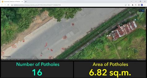 pothole detection system using arcgis solutions esri india