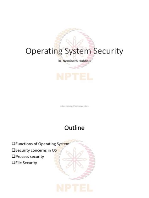 Lecture 4 Operating System Security Nptel Pdf Computer File Operating System