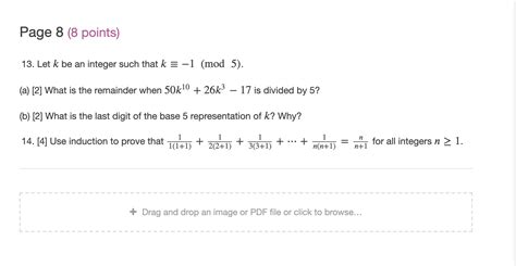 Solved Page Points Let K Be An Integer Such That K Chegg Com