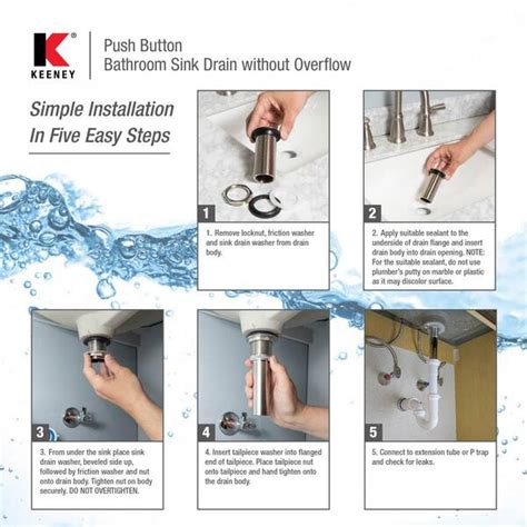 install bathroom sink drain without overflow semis online