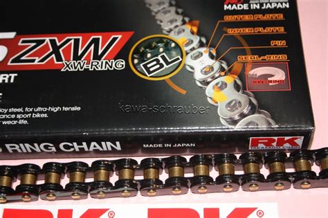 Rk Profi Racing Chain Motorrad Kette 525zxw Black Scale Xw Ring 74