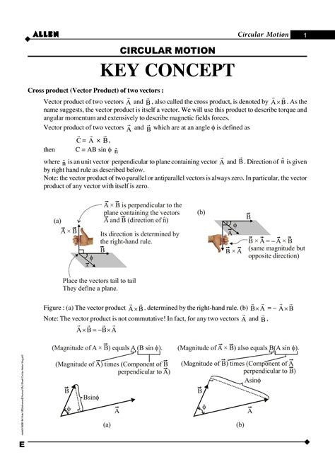 SOLUTION Circular Motion Class Notes Short Notes In English Studypool