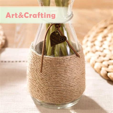 Perkhomy Natural Jute Twine 600 Feet Long Twine String For Crafts T Wrapping Packing