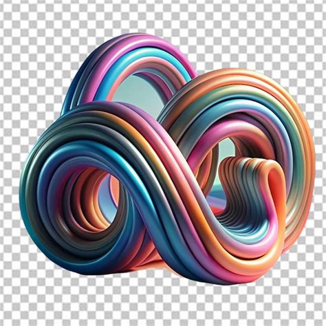 Premium PSD Abstract Curved Lines On White Background